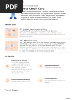 Blue FAB Signature Credit Card Benefits | PDF | Credit Card | Interest