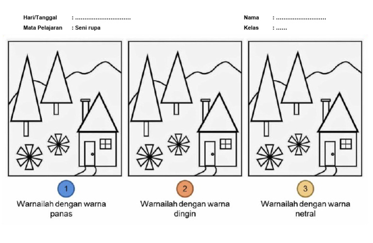 Mengenal Warna Panas, Dingin Dan Neteral | PDF | Seni