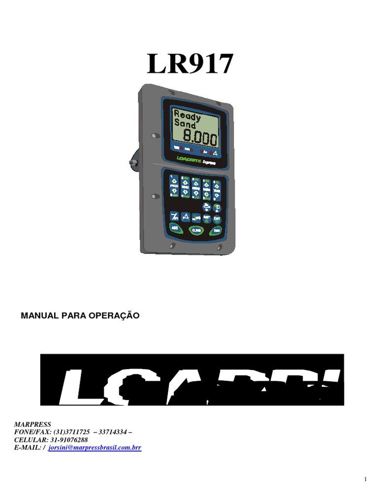 Manual Loadrite Express - L2150 (Operadores) | PDF | Máquinas ...