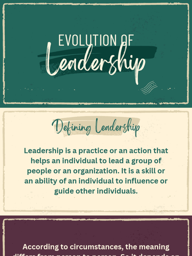 Evolution of Leadership - 20240806 - 192827 - 0000 | PDF | Leadership ...
