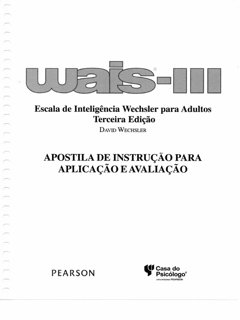 Wais Apostila Aplicacao | PDF