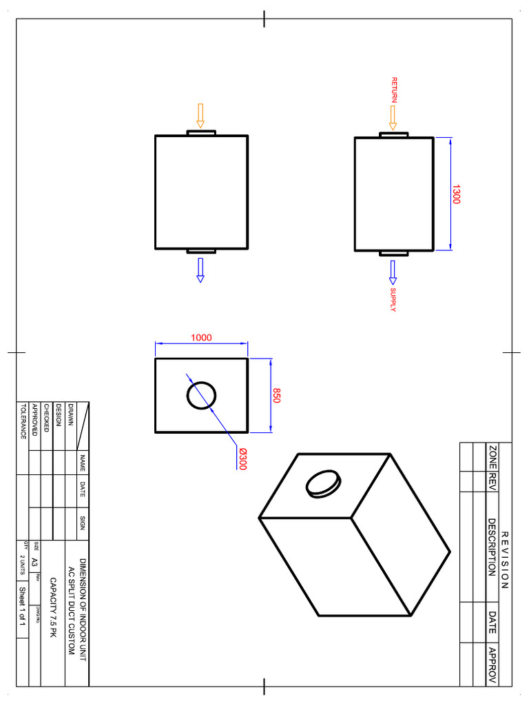 Dimensi AC Custom | PDF