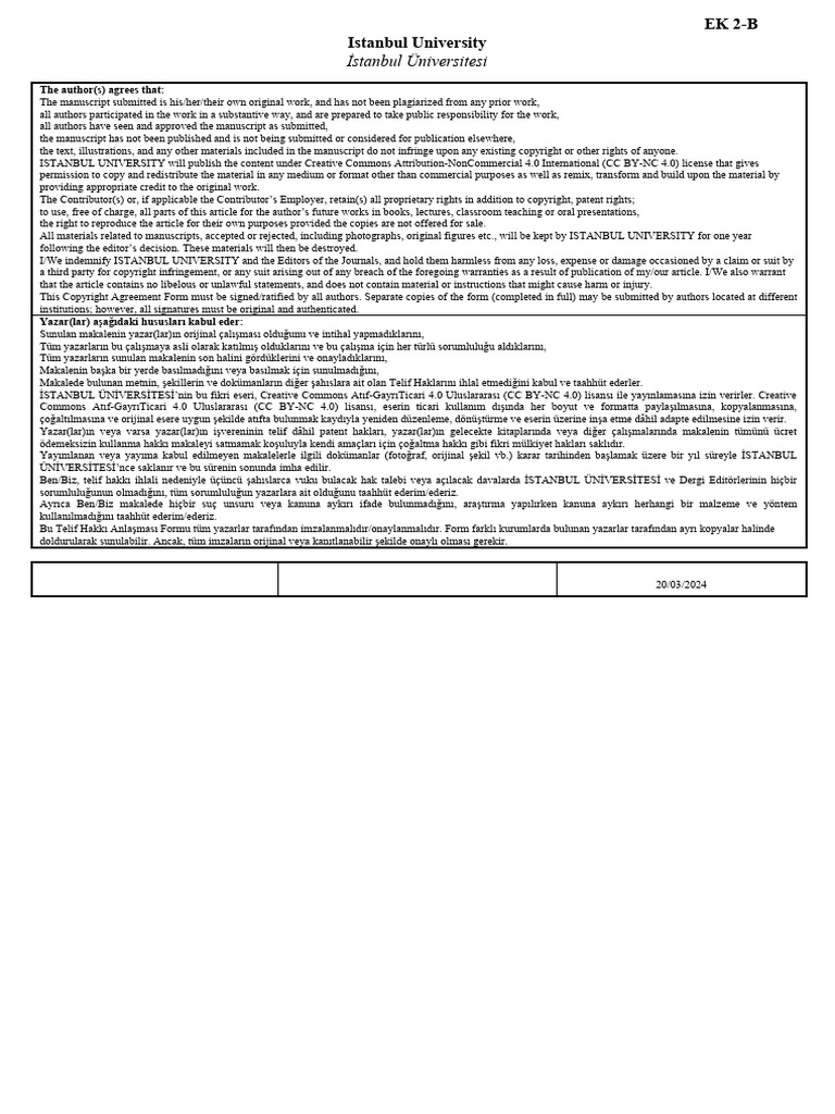 EOR - Copyright Agreement Form | PDF