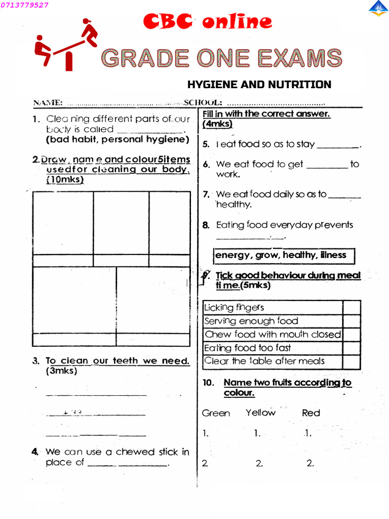 Hygiene Grade One | PDF | Foods | Hygiene