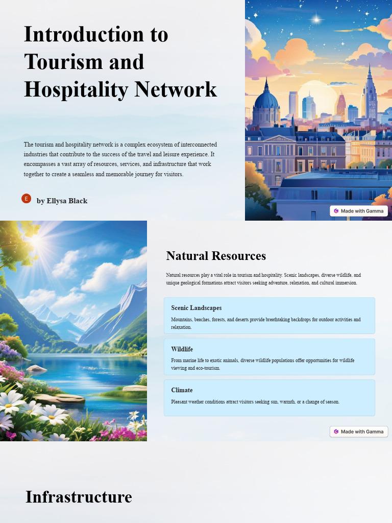 Introduction To Tourism and Hospitality Network | PDF | Tourism | Transport