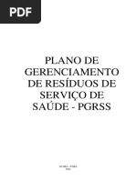 Modelo de PGRSS para Serviços de Saúde | PDF | Desperdício