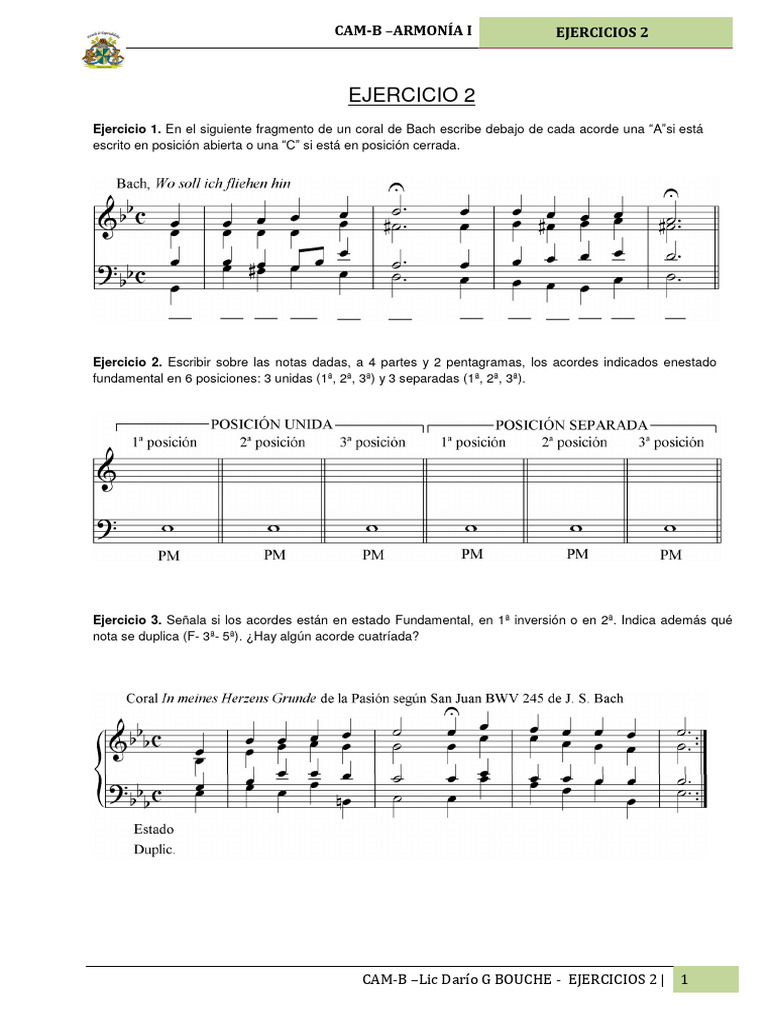 Ejercicios 2 Arm I | PDF