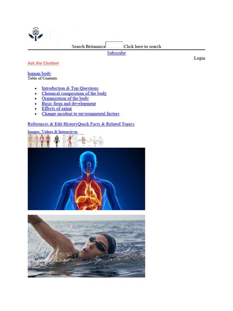 The Human Body | PDF | Human Body | Blood