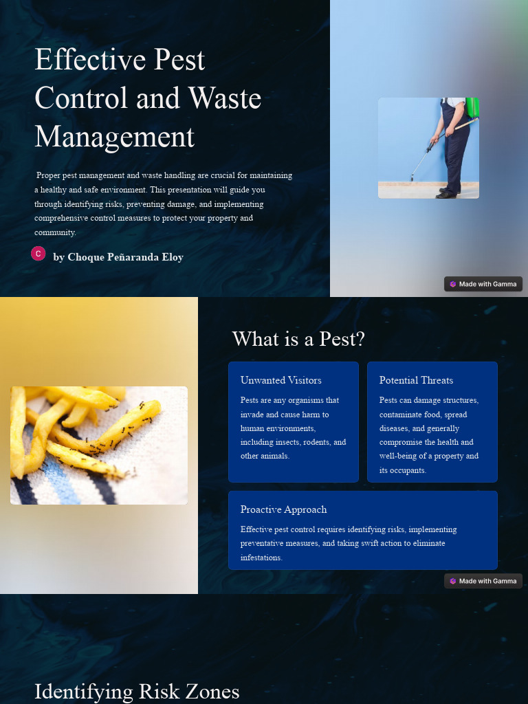 Effective Pest Control and Waste Management | PDF | Pest Control | Waste