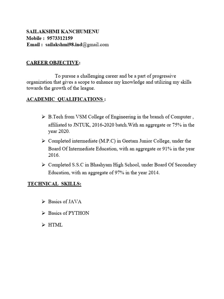 Lucky Resume | PDF | Career & Growth | Social Science