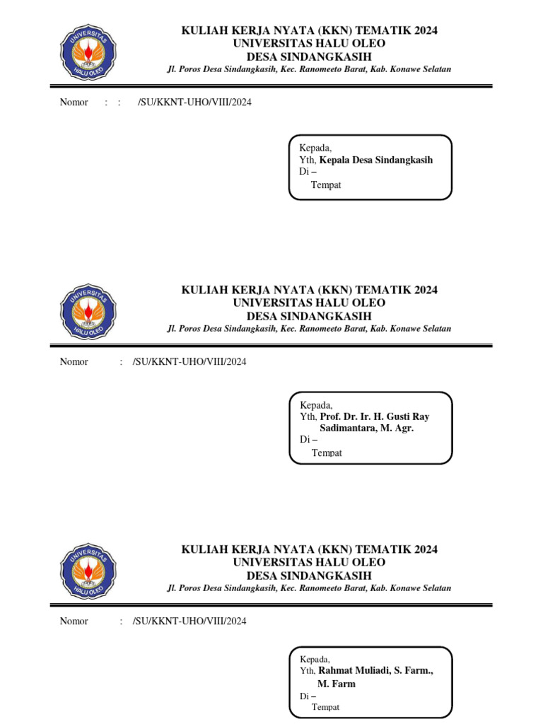 Kop Surat | PDF | Kesehatan Holistik