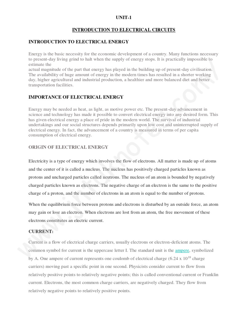 UNIT-1 | PDF | Root Mean Square | Hertz
