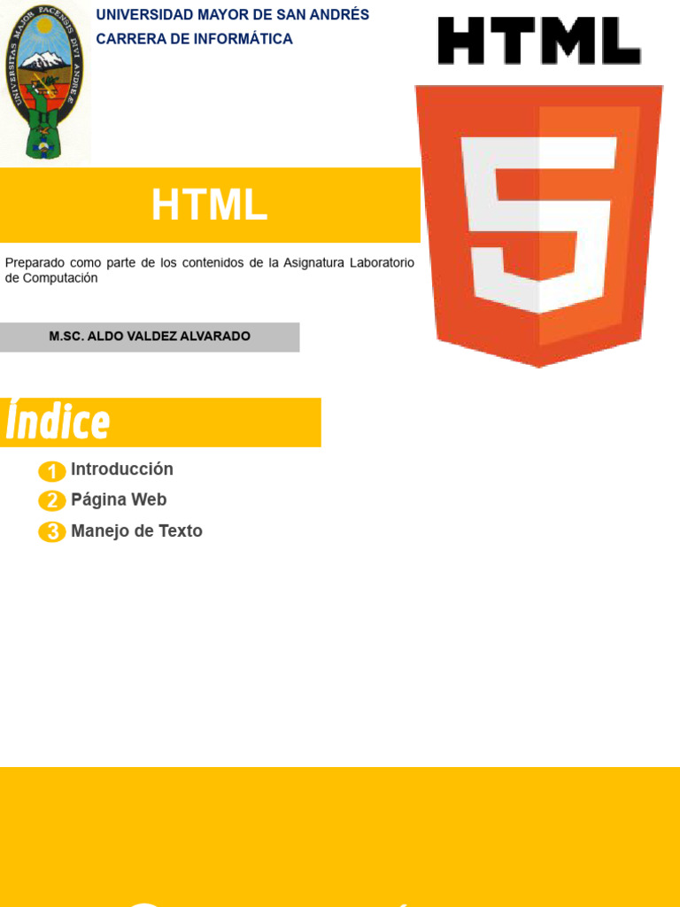 Html5 Parte 1 | PDF | HTML | Red mundial