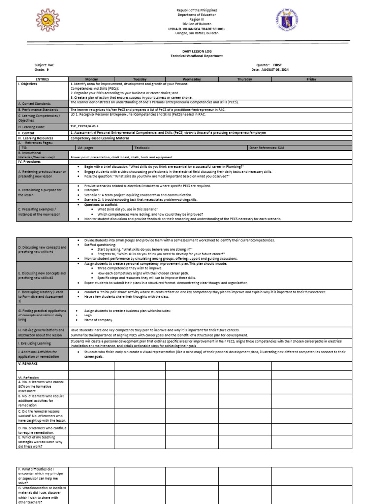 Rac 9 Week2 Pdf Learning Cognition