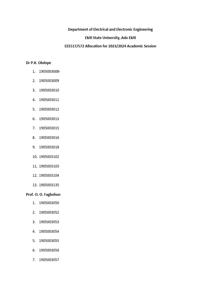Project Allocation 2024-1 | PDF