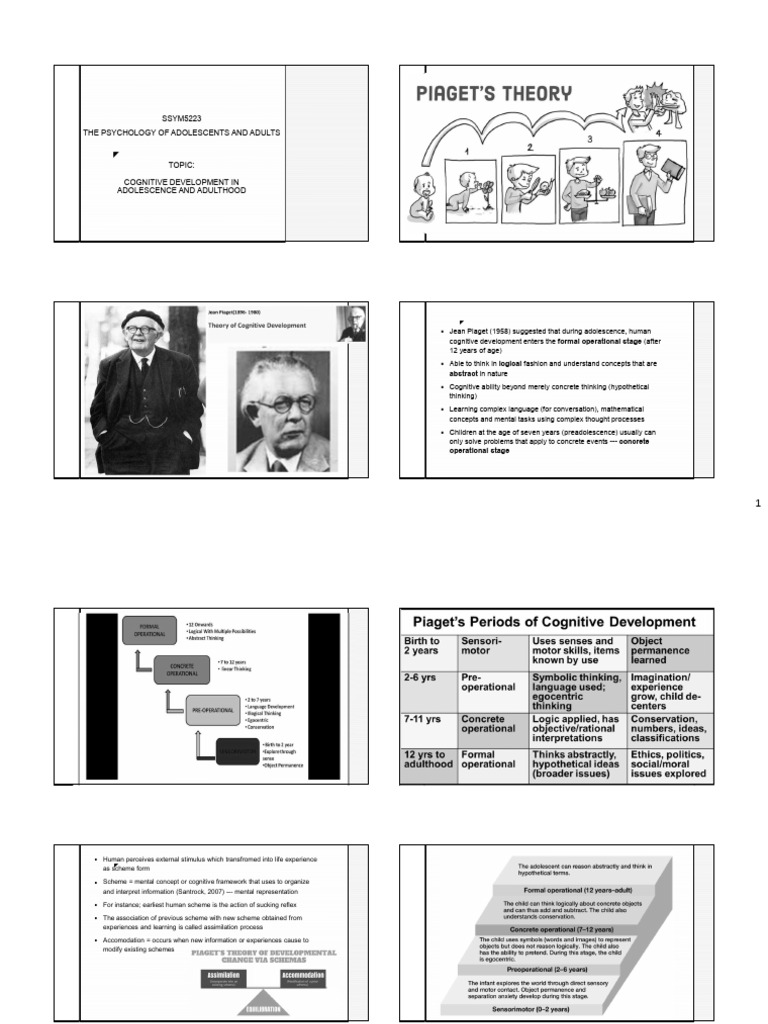 Topic 3 - Cognitive Development | PDF | Thought | Cognitive Development
