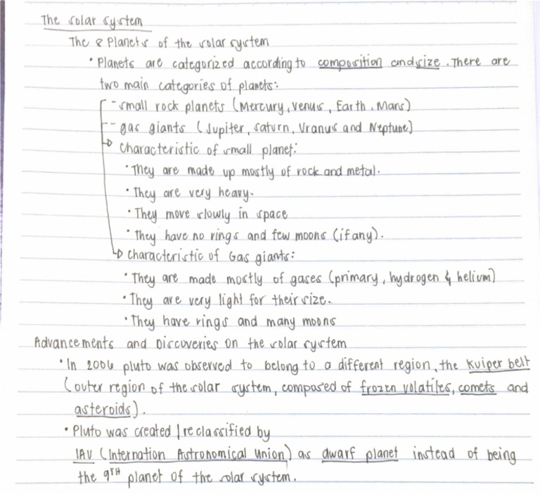 The Solar Syatem | PDF