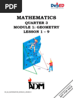 Math 9 Module For 3rd Quarter | PDF | Rectangle | Perpendicular