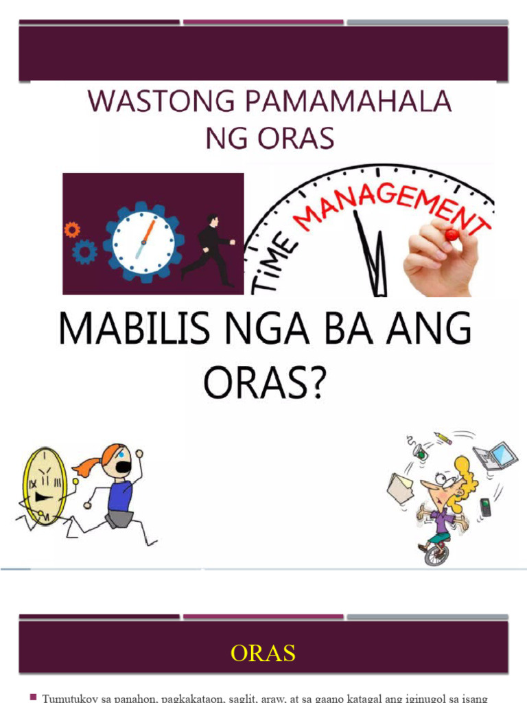 Wastong Pamamahala NG Oras | PDF