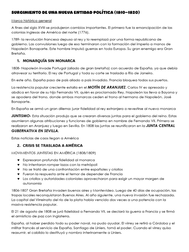 Historia Del Derecho (1810-1820) | PDF