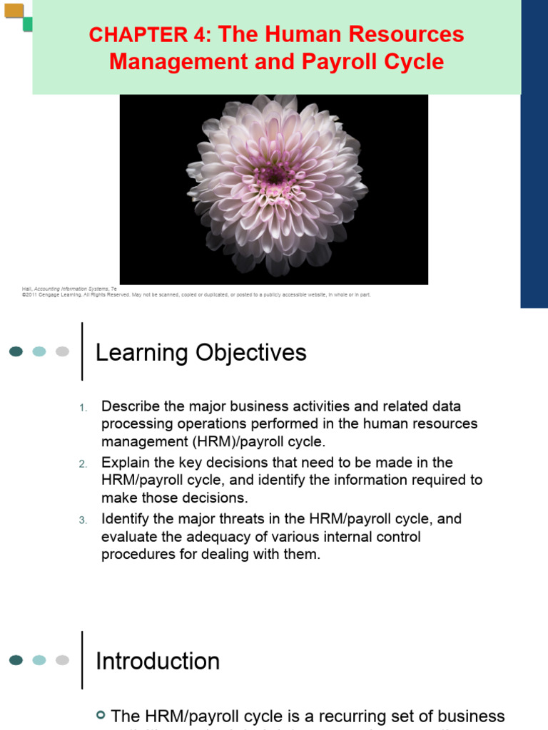 AIS 2 - Chapter 4 - AIS Payroll Cycle | PDF | Payroll | Paycheck