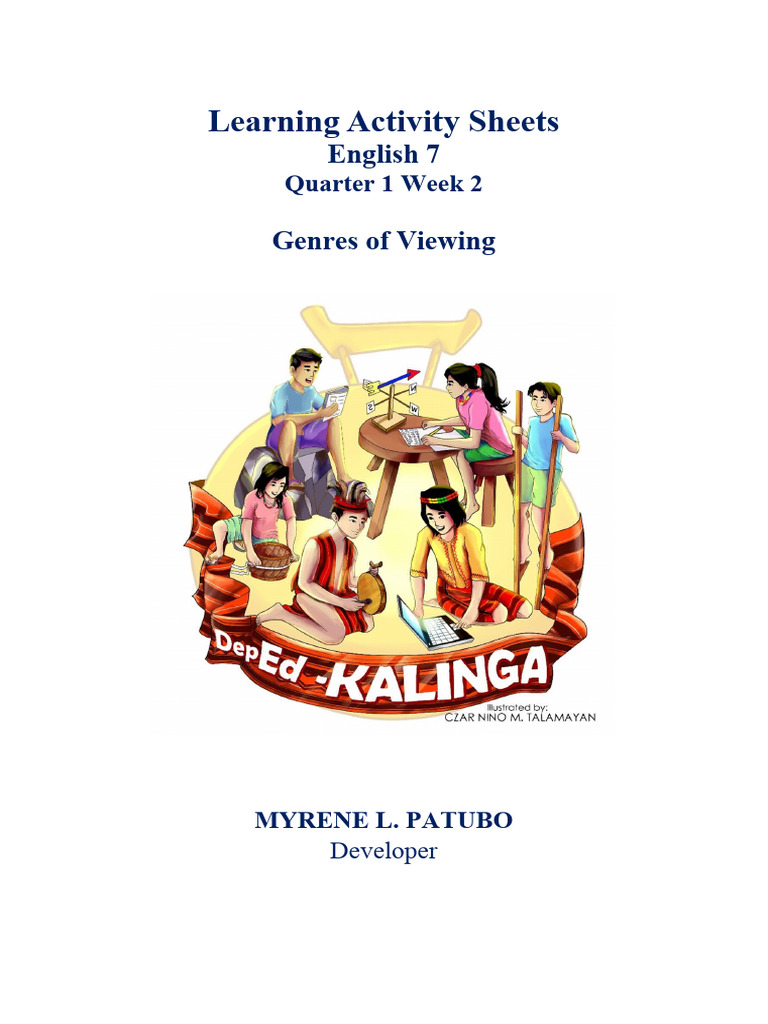 Learning Activity Sheets: English 7 Genres of Viewing | PDF | News ...