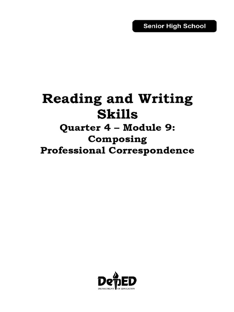 Module 9 Reading and Writing Skills | PDF