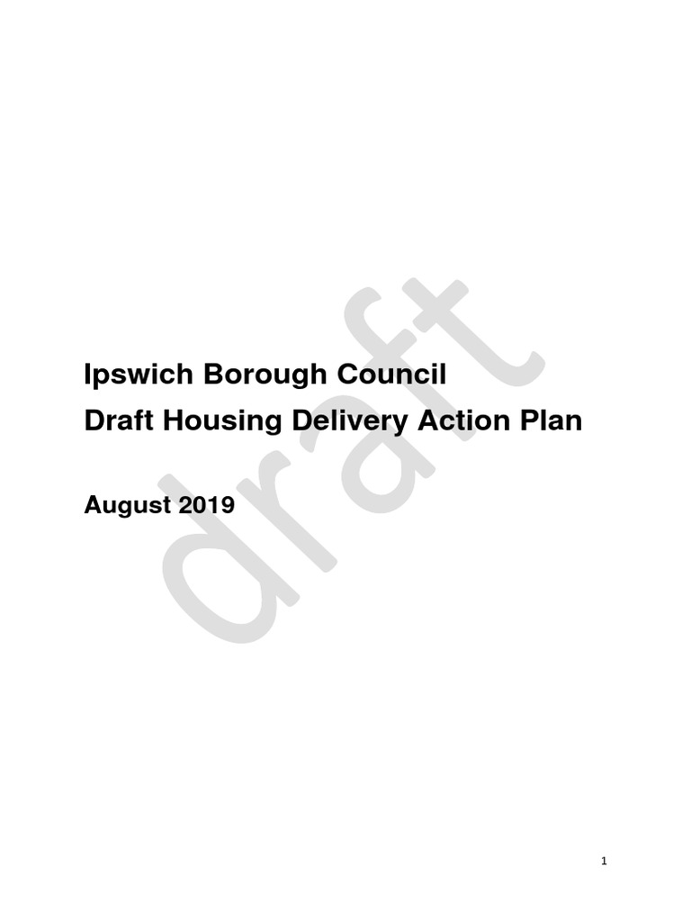 Draft - Housing - Delivery - Action - Plan Ipswich 2019 | PDF ...