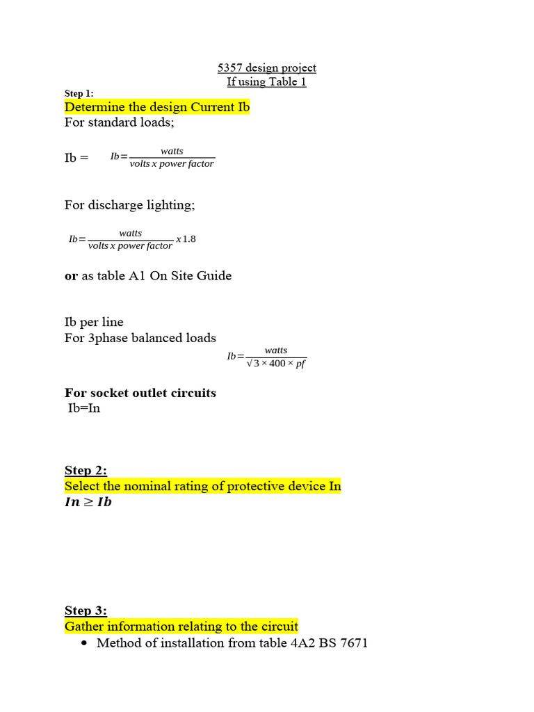 5357 Design Project Help Sheet | PDF | Electrical Equipment ...
