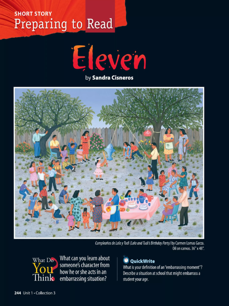 Eleven by Sandra Cisneros | PDF