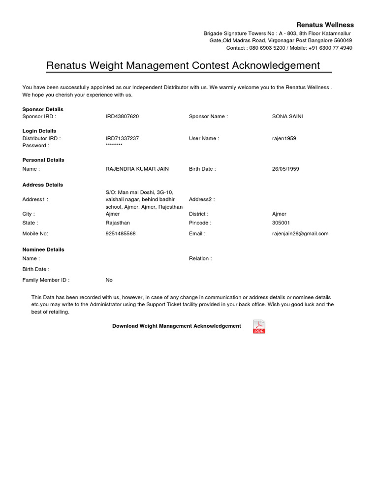 Weight Management | PDF