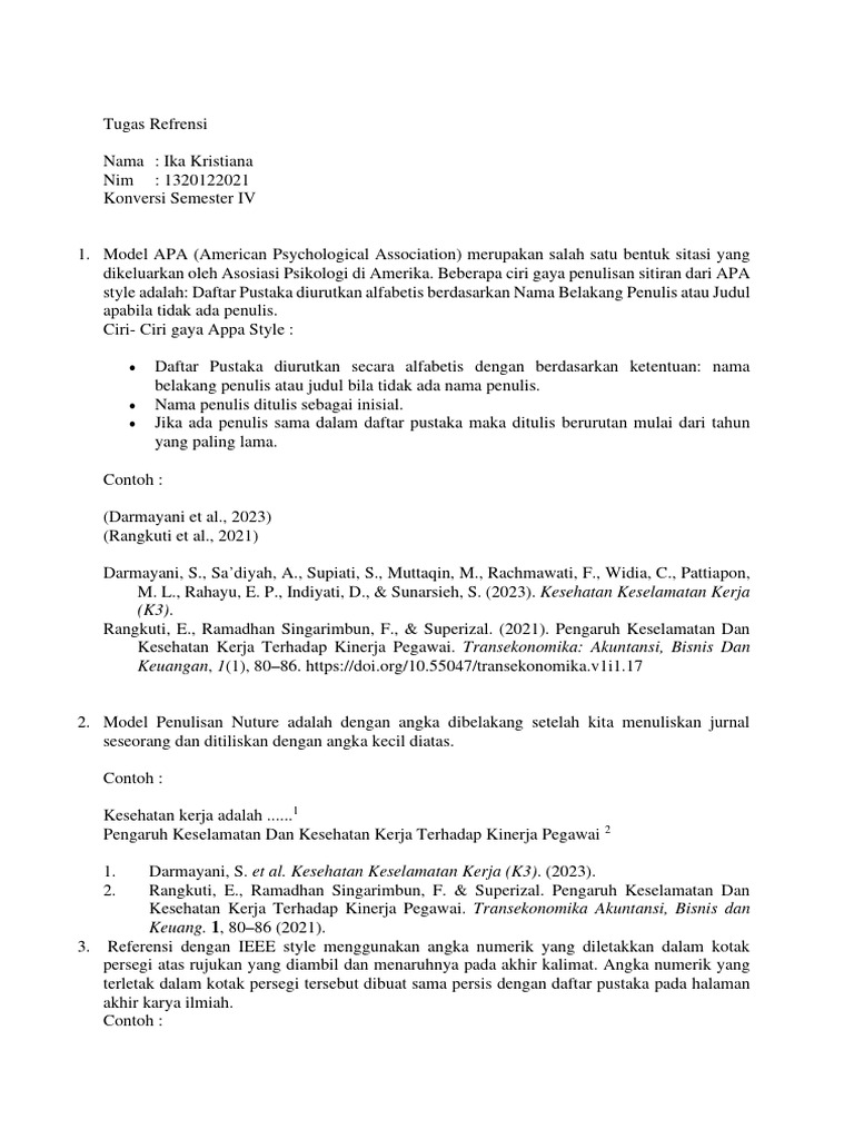 Tugas Penulisan Ilmiah (Ika | PDF | Karier & Perkembangan