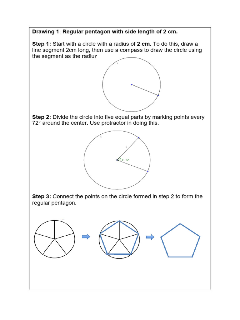 Activity For August 5, 2024 - Draw Regular Polygon | PDF