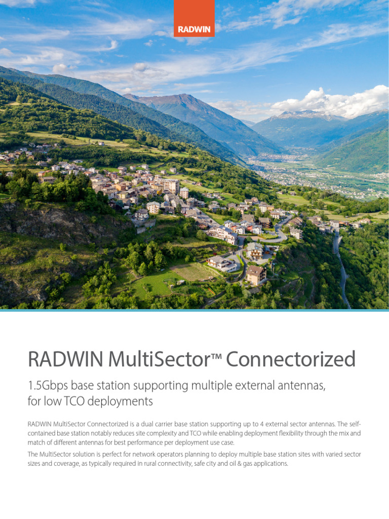 MultiSector Connectorize Brochure ENG W | PDF | Base Station | Radio