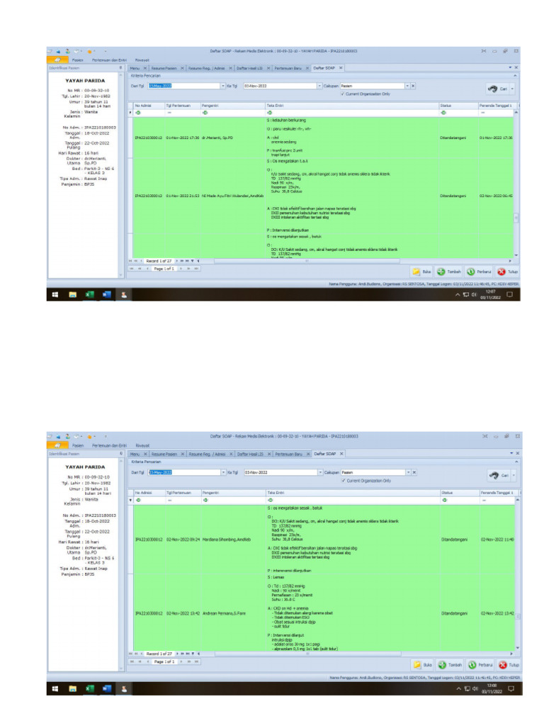 Bukti Cppt Rawat Inap Pdf