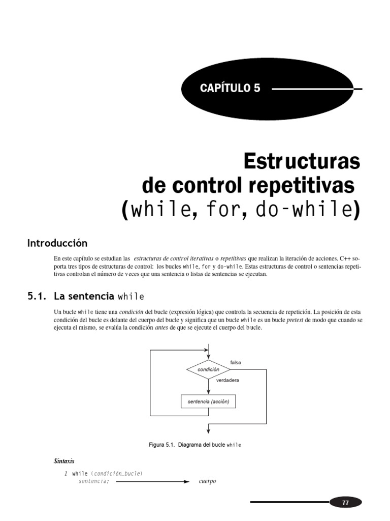 Estructuras Repetitivas | PDF | Flujo de control | Desarrollo de software