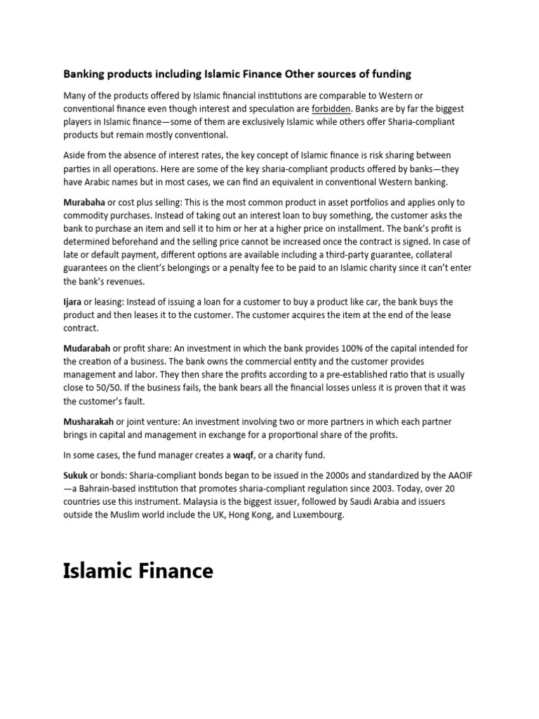 islamic banking | PDF | Islamic Banking And Finance | Interest