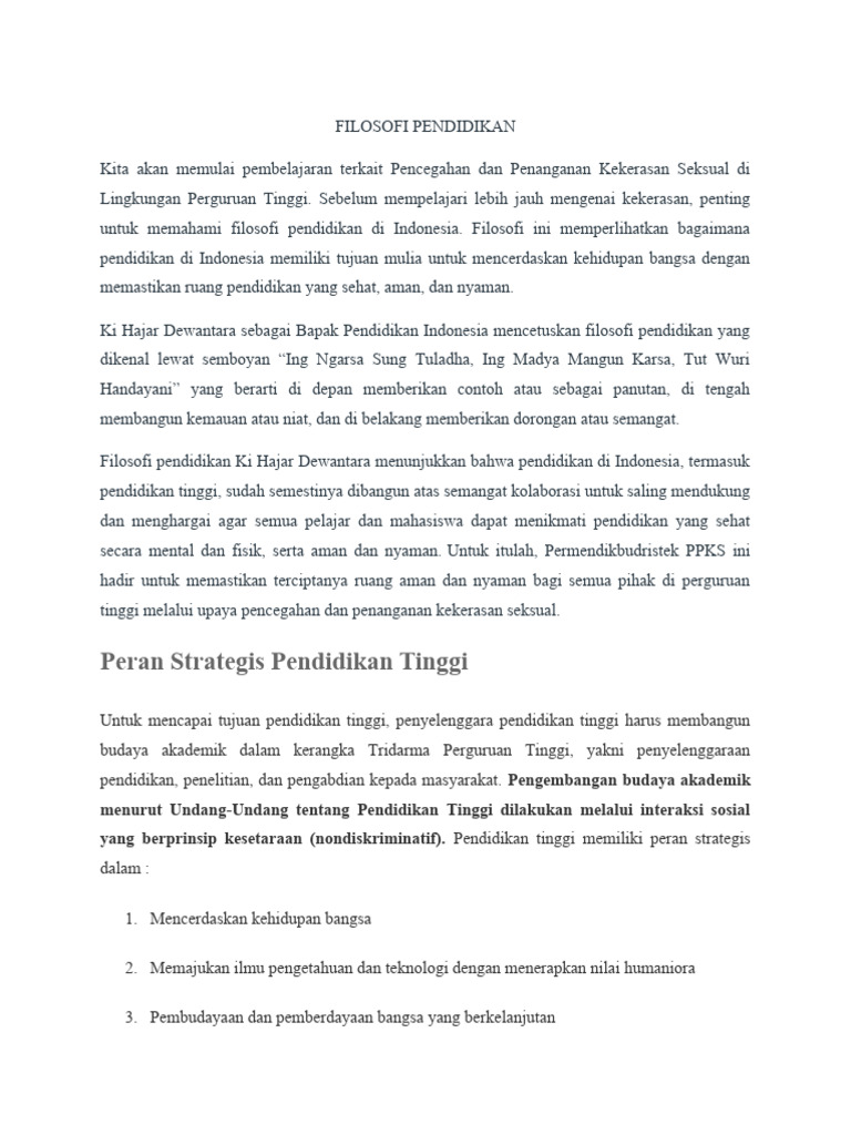 Topik 1 Filosofi Pendidikan | PDF Topik 1 Filosofi Pendidikan | PDF