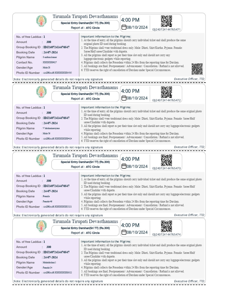 Tirumala Tirupati Devasthanams(Official Booking Portal) h | PDF | Vaishnavism