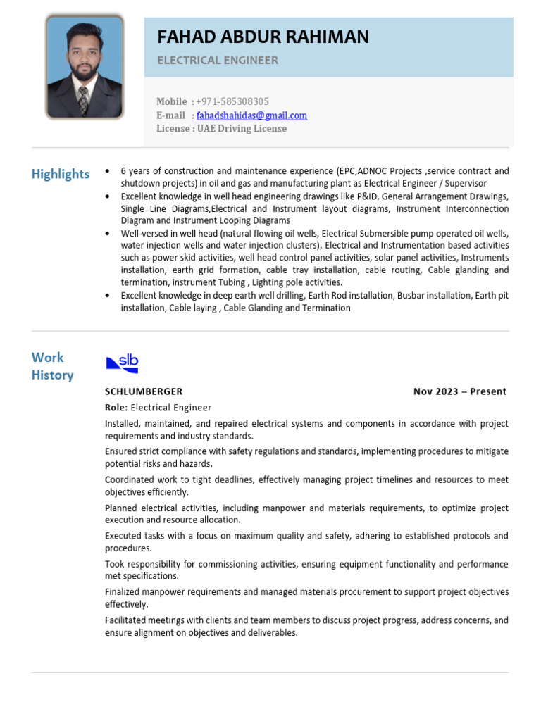 Electrical Engineer Resume | PDF | Electrical Wiring | Transformer