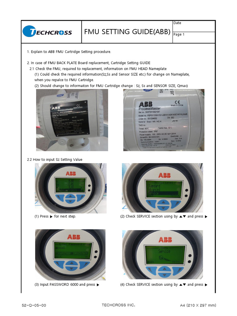 (Abb) Fmu Setting Manual - Eng | PDF