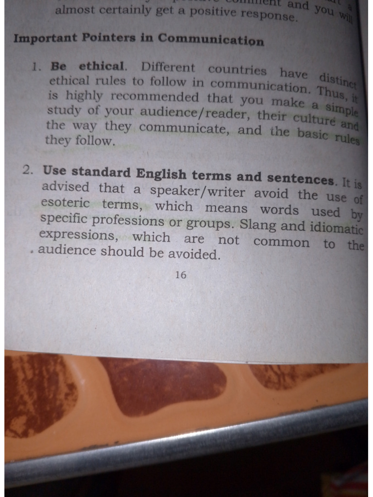 Important Pointers in Communication | PDF