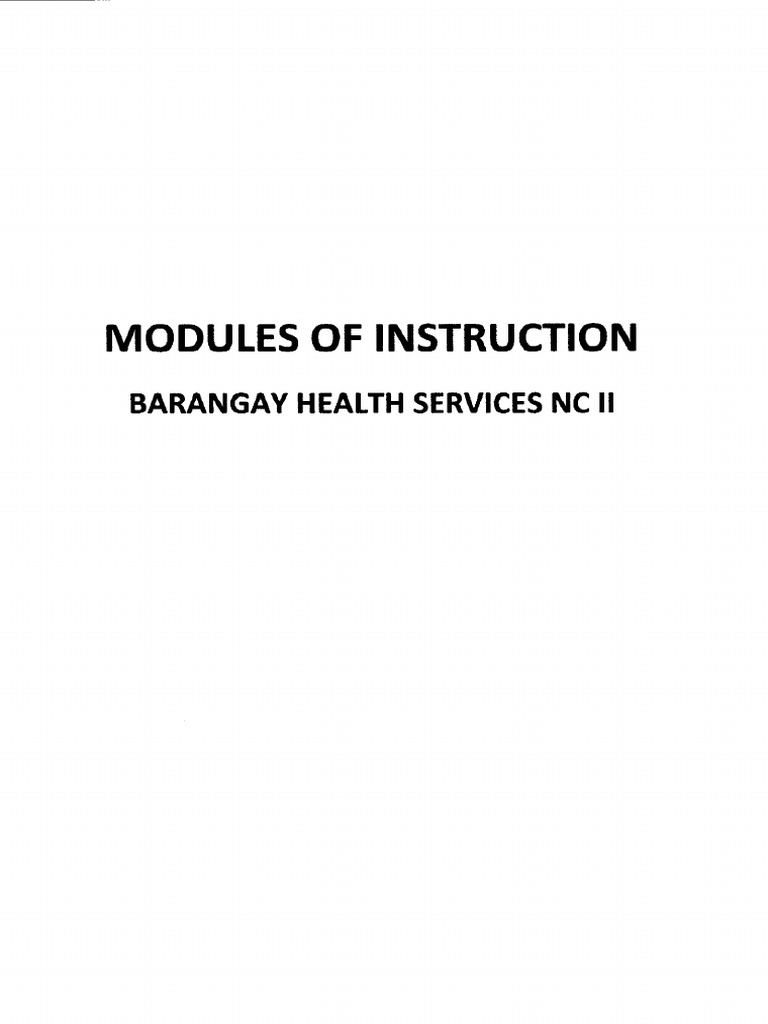 File 3 Modules of Instruction Basic and Common Competencies | PDF