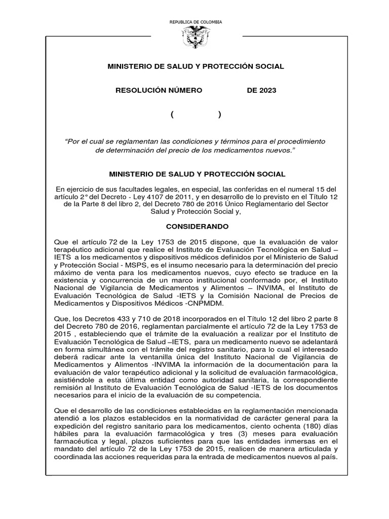 Resolución Procedimiento Art 72 Final - 21 Abril | PDF | Medicamentos ...