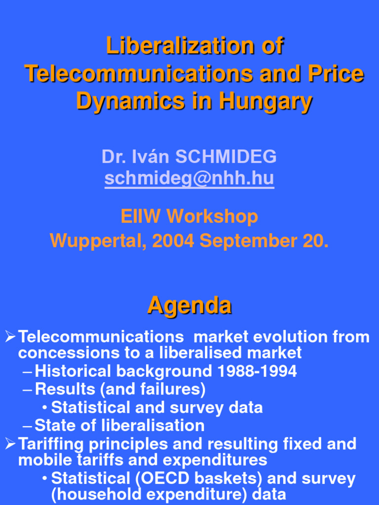 Hungary's Telecom Liberalization Insights | PDF | Landline ...