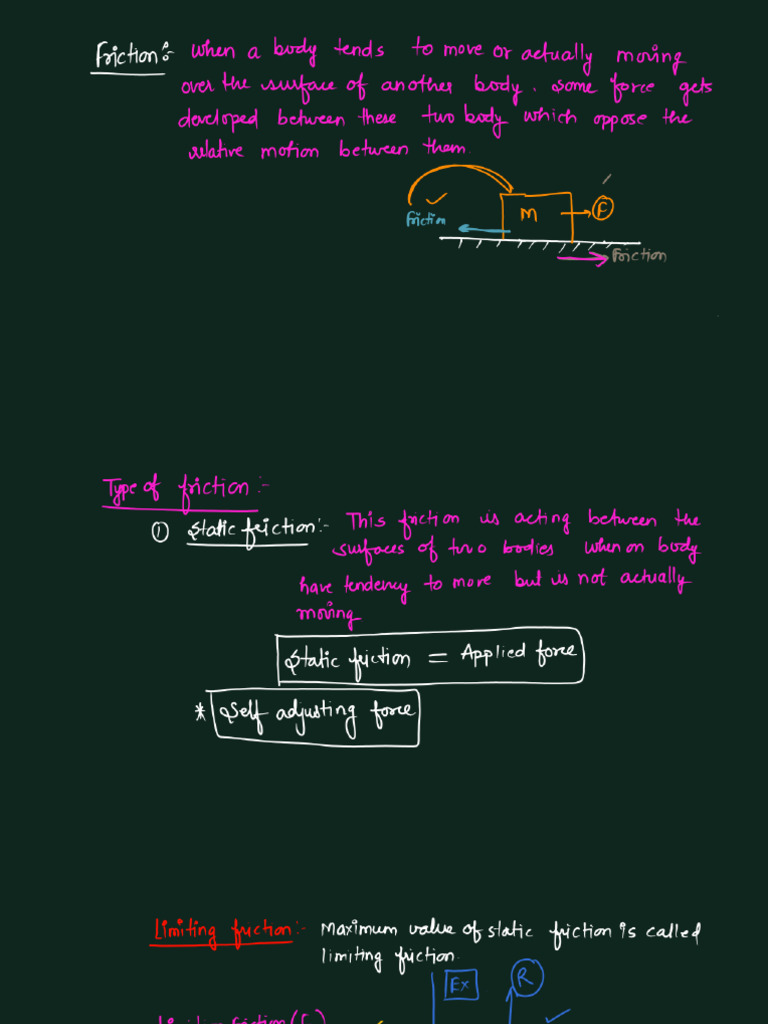 Laws of Motion Notes | PDF