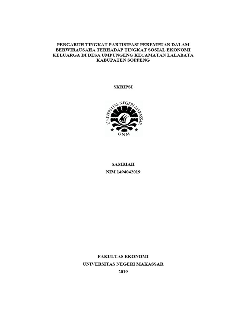 Skripsi Samriah Fe Unm | PDF