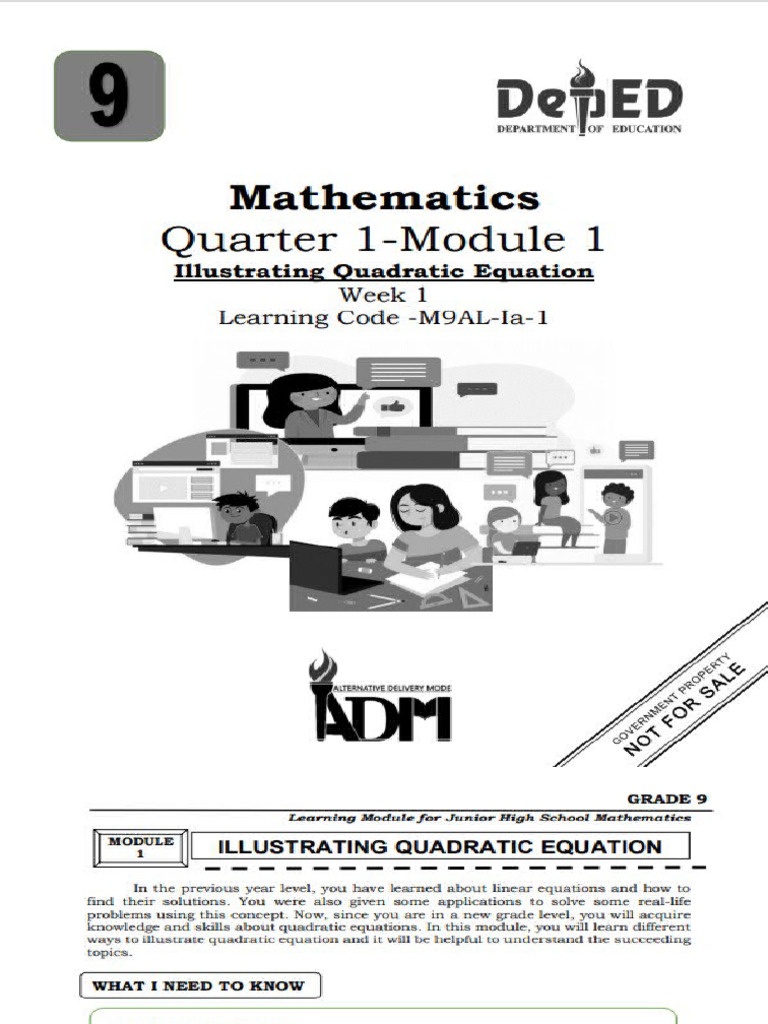 Grade 9 - Module 1. | PDF