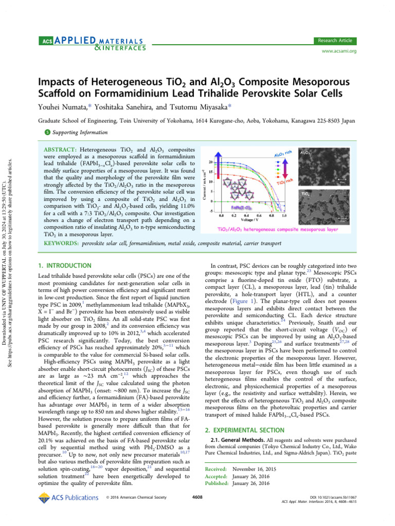 Numata Et Al 2016 Impacts of Heterogeneous Tio2 and Al2o3 Composite ...