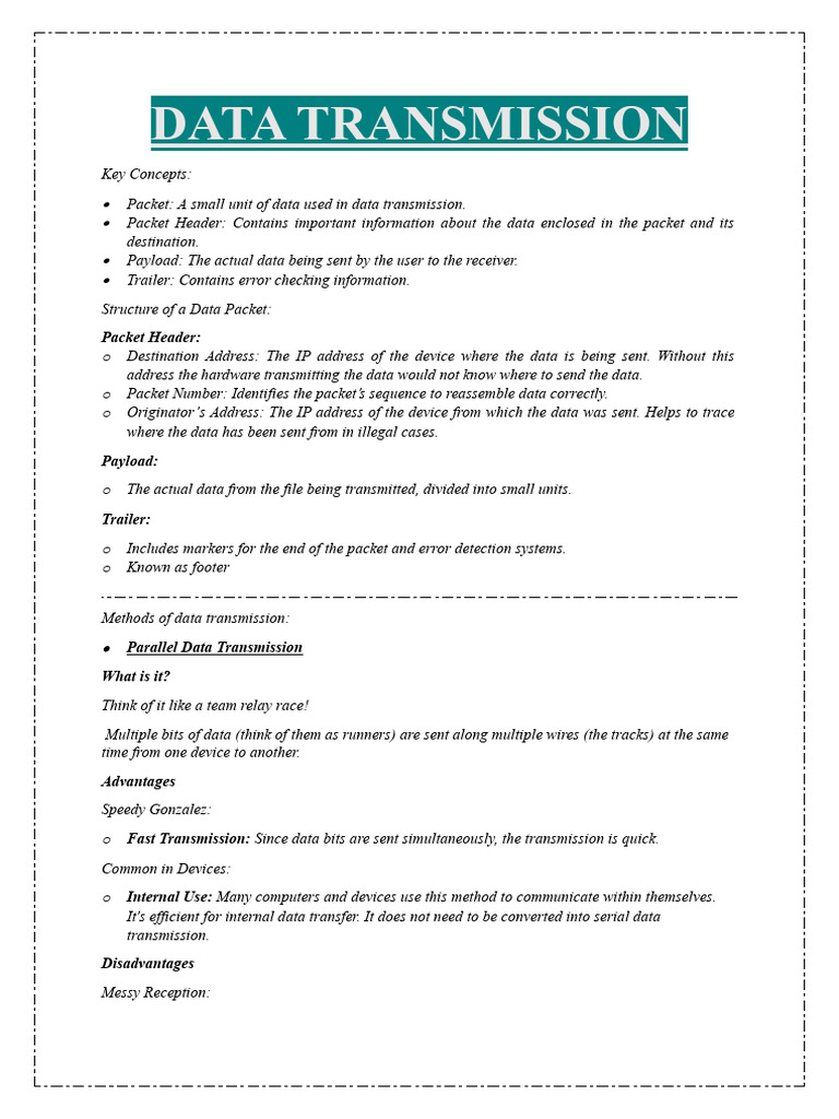 DATA TRANSMISSION | PDF | Encryption | Key (Cryptography)